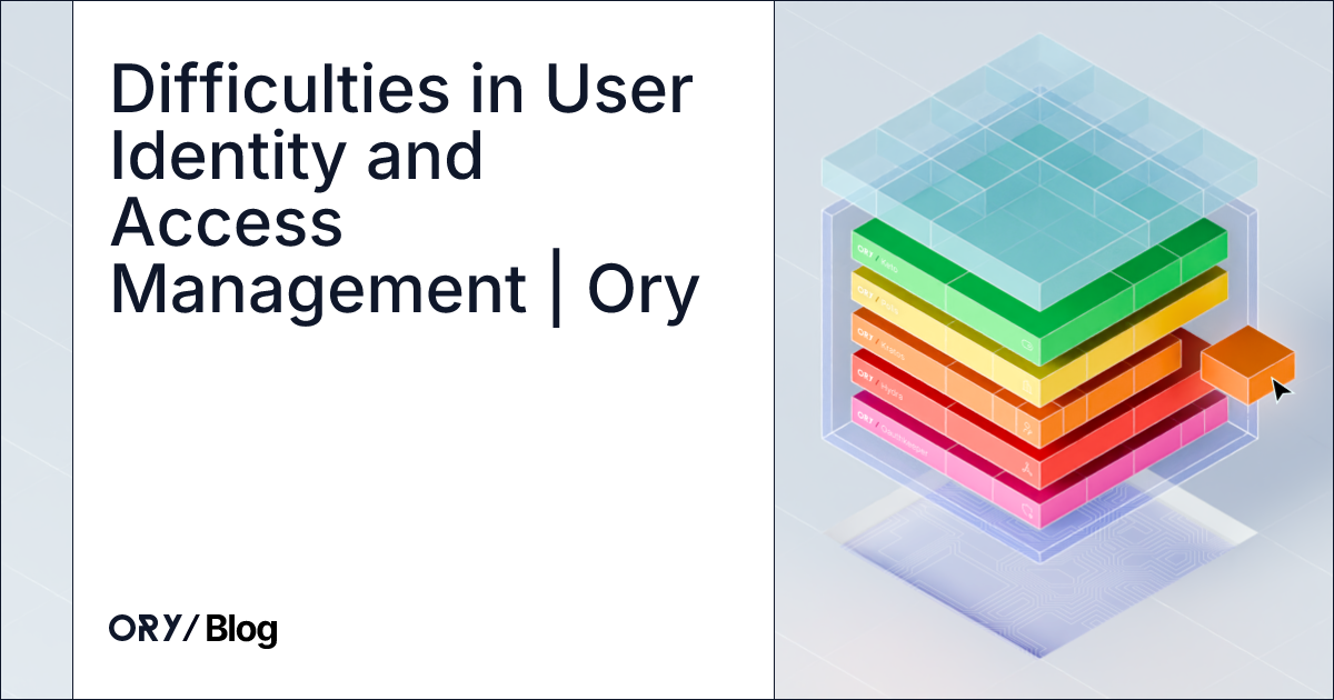 Difficulties in User Identity and Access Management | Ory