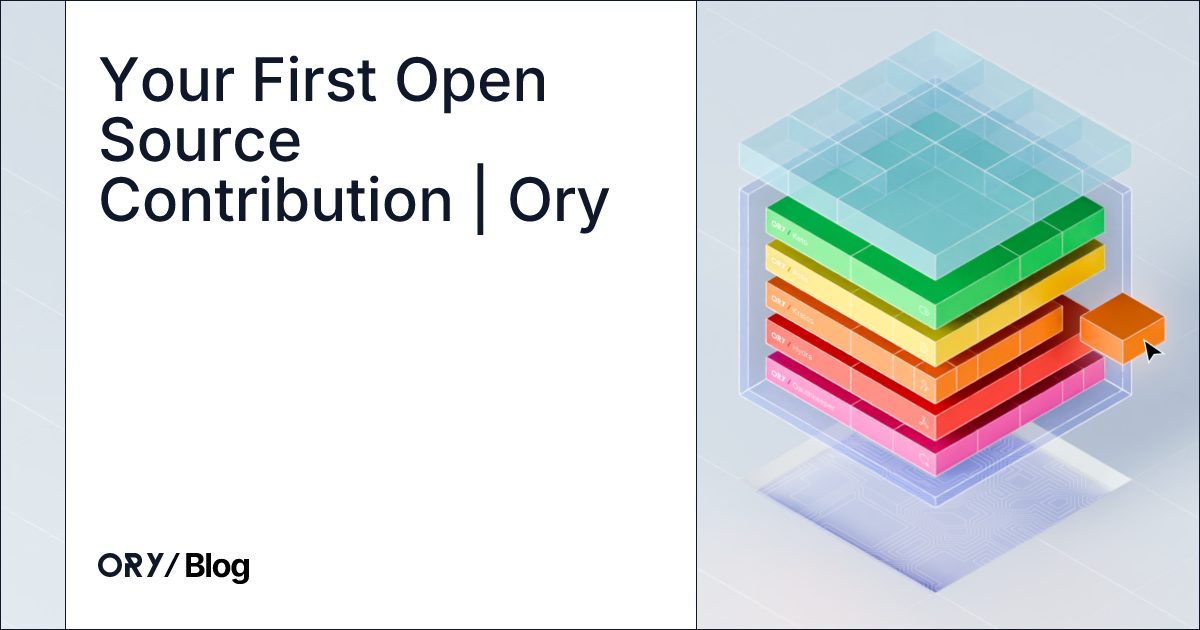 Your First Open Source Contribution | Ory
