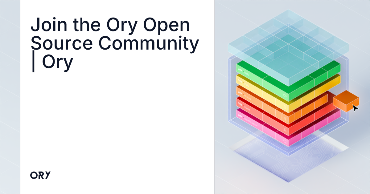Join the Ory Open Source Community | Ory