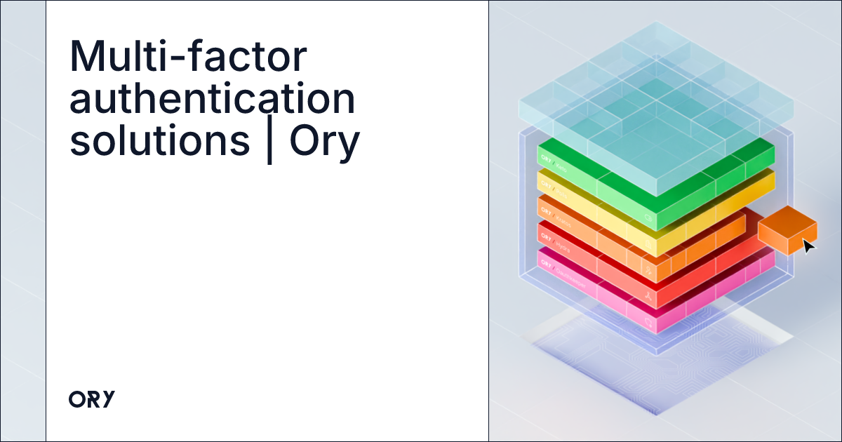 Multi-factor authentication solutions | Ory